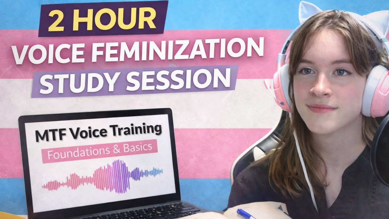MTF Voice Training Study Session (2 Hours) | Feminine Voice Basics ...