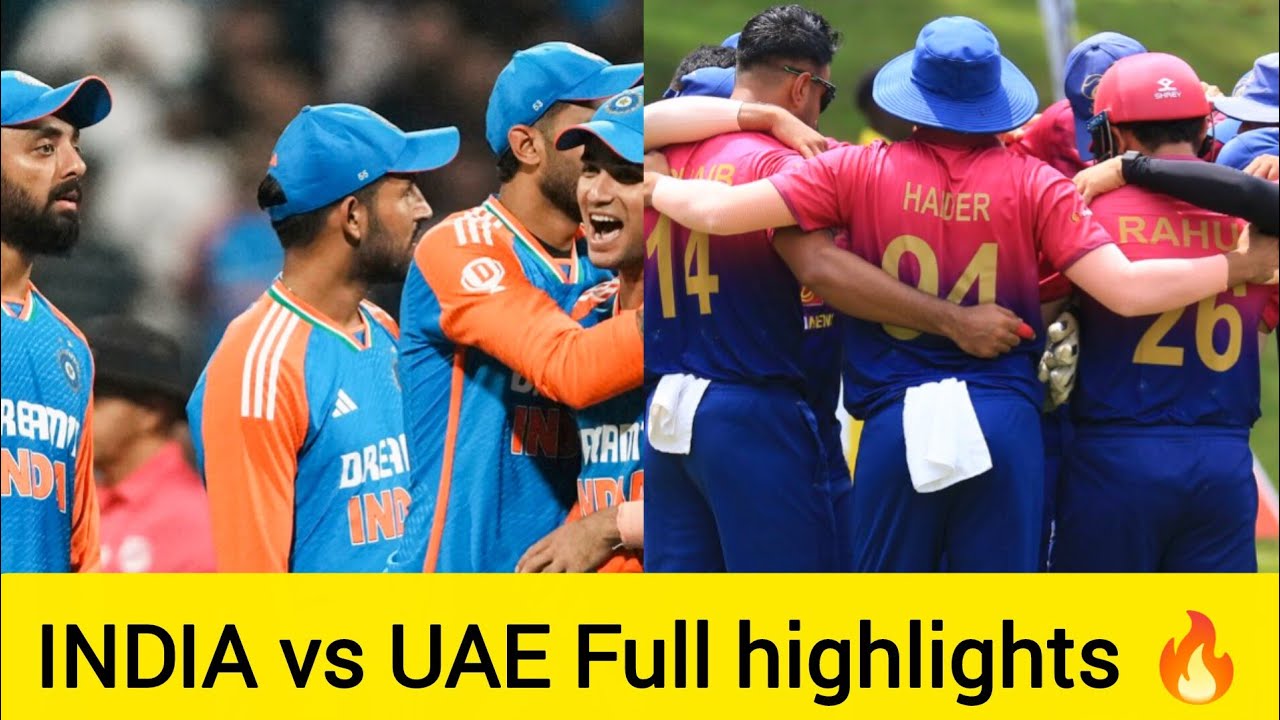 INDIA vs UAE ! match highlights 🔥! "India Thrash UAE in Lightning-Fast ...
