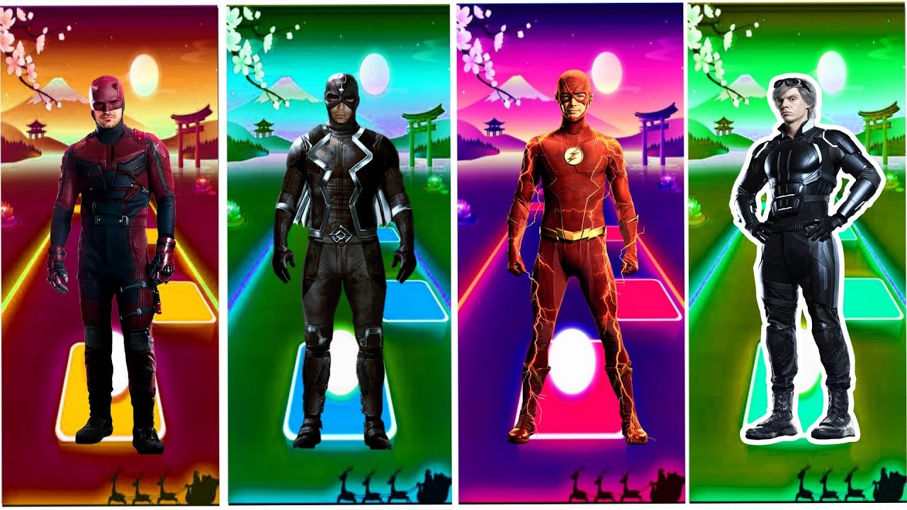 Daredevil VS Black Bolt VS Flash VS Quicksilver SUPER dance battle #128 ...