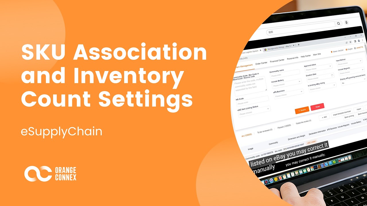 SKU Association and Inventory Count Settings - YouTube