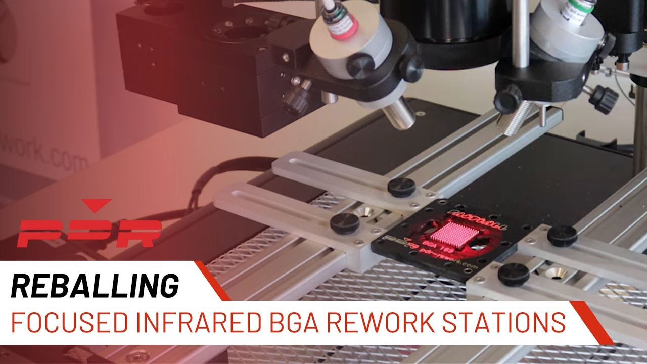 BGA Reballing with a PDR IR BGA Rework Station - YouTube
