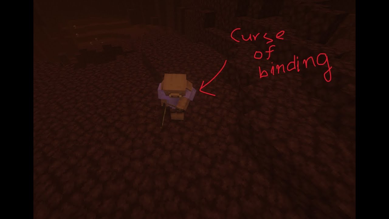 Curse Of Binding on Piglin - YouTube