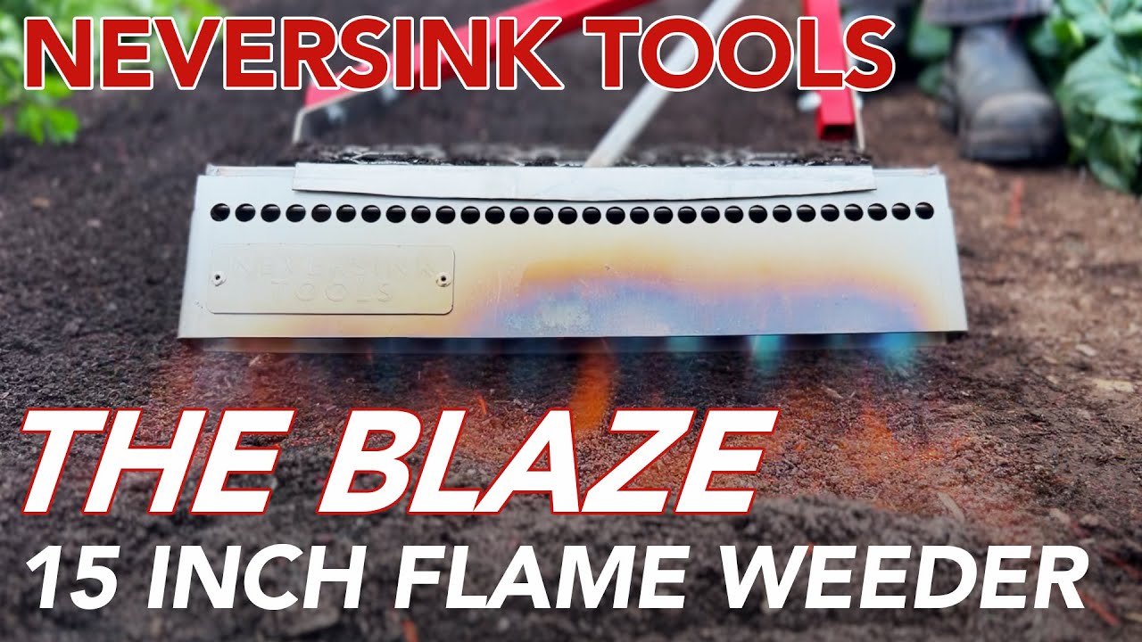 Flame Weeder - The Blaze 15" Super portable and effecient. - YouTube