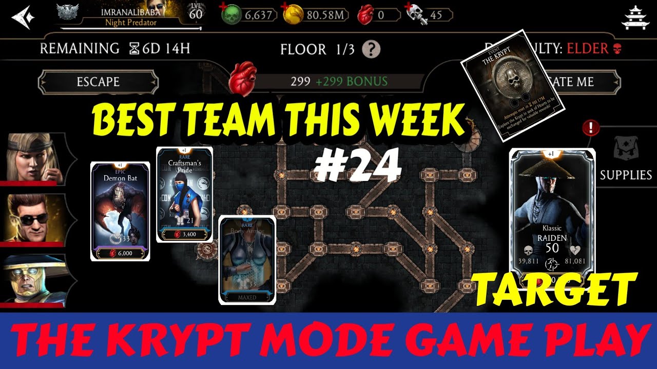 Mk Mobile | Krypt Mode Game Play | Level Elder Bosses - YouTube