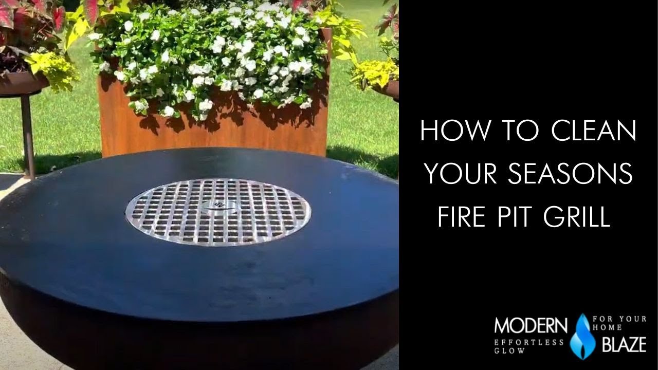 How to Clean Your Seasons Fire Pit Grill - YouTube