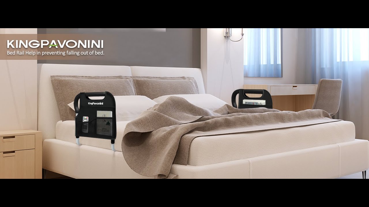 KingPavonini® Bed Side Assist Handle Bar Safety Bed Rail for Elderly ...