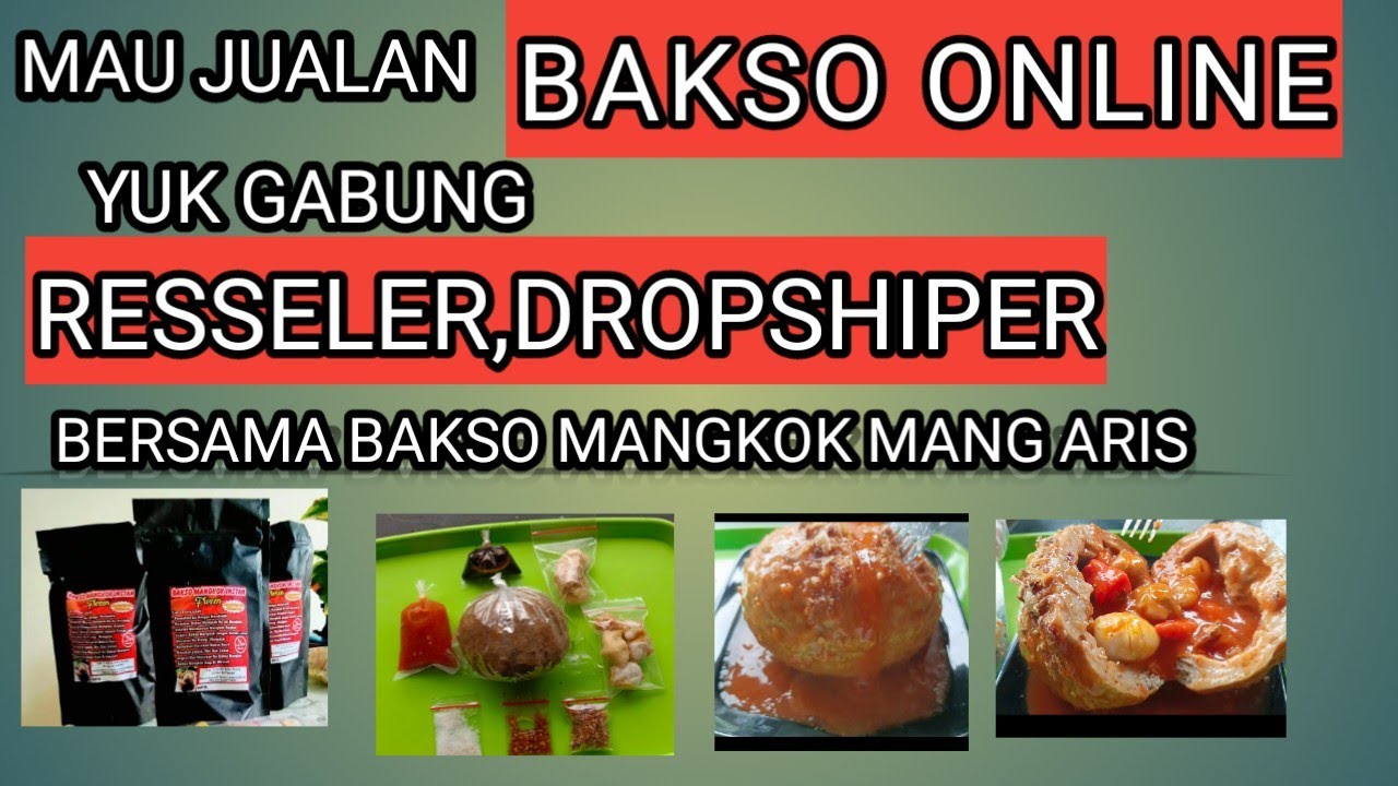 OPEN ORDER,OPEN RESSELER,DROPSHIP (BAKSO INSTAN) - YouTube