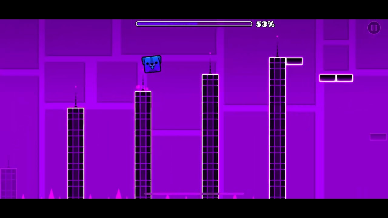 Geometry Dash: Stereo Madness Playthrough - YouTube