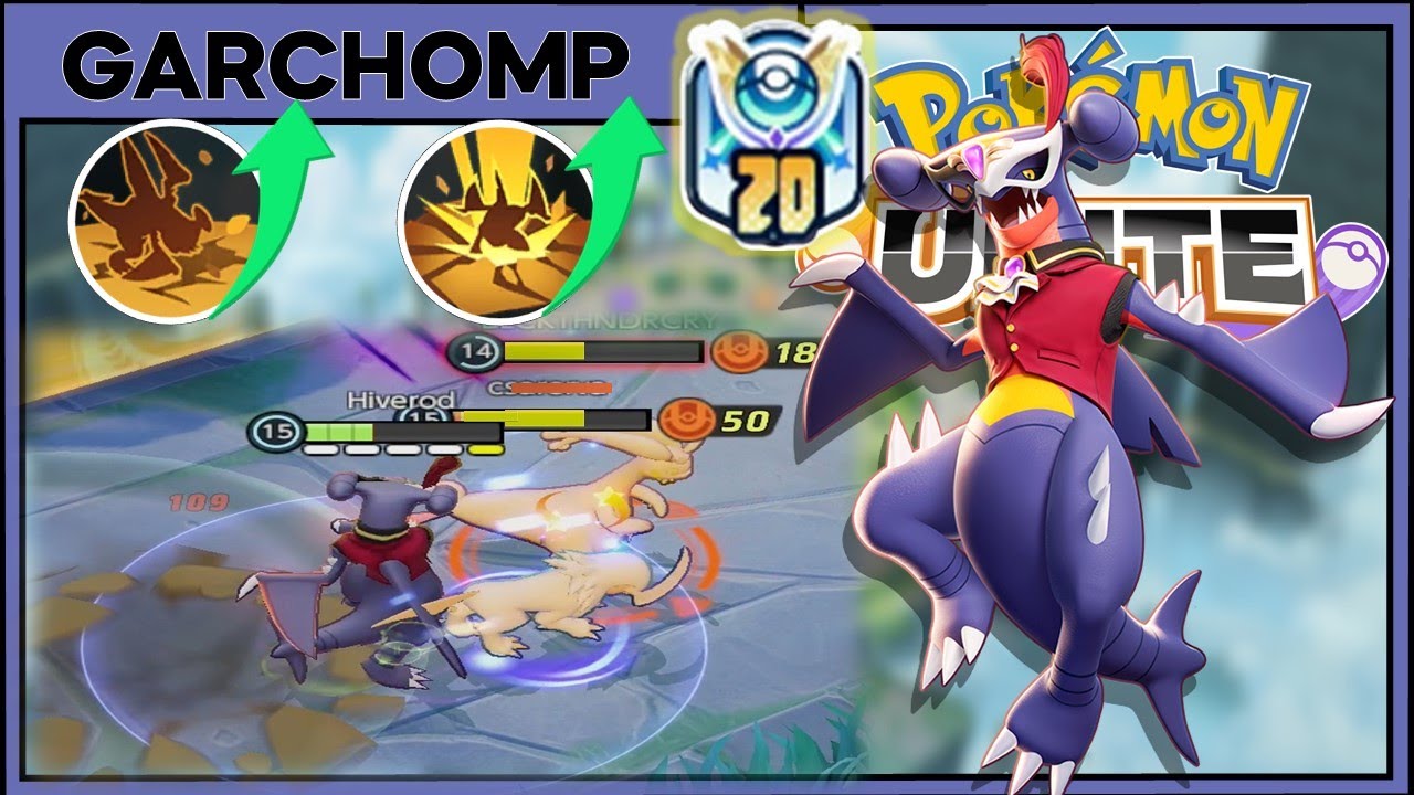 Garchomp Buff Excavar + Terremoto | Pokemon Unite - YouTube