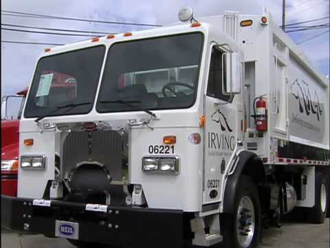 Irving's New Hybrid Garbage Trucks - YouTube