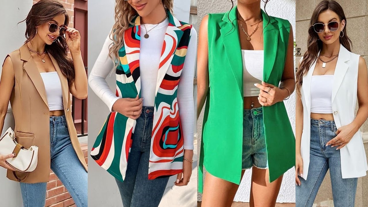 CHALECOS DE MODA PARA TUS LOOKS DE TODA OCASIÓ\ OUTFITS MODERNOS CON ...