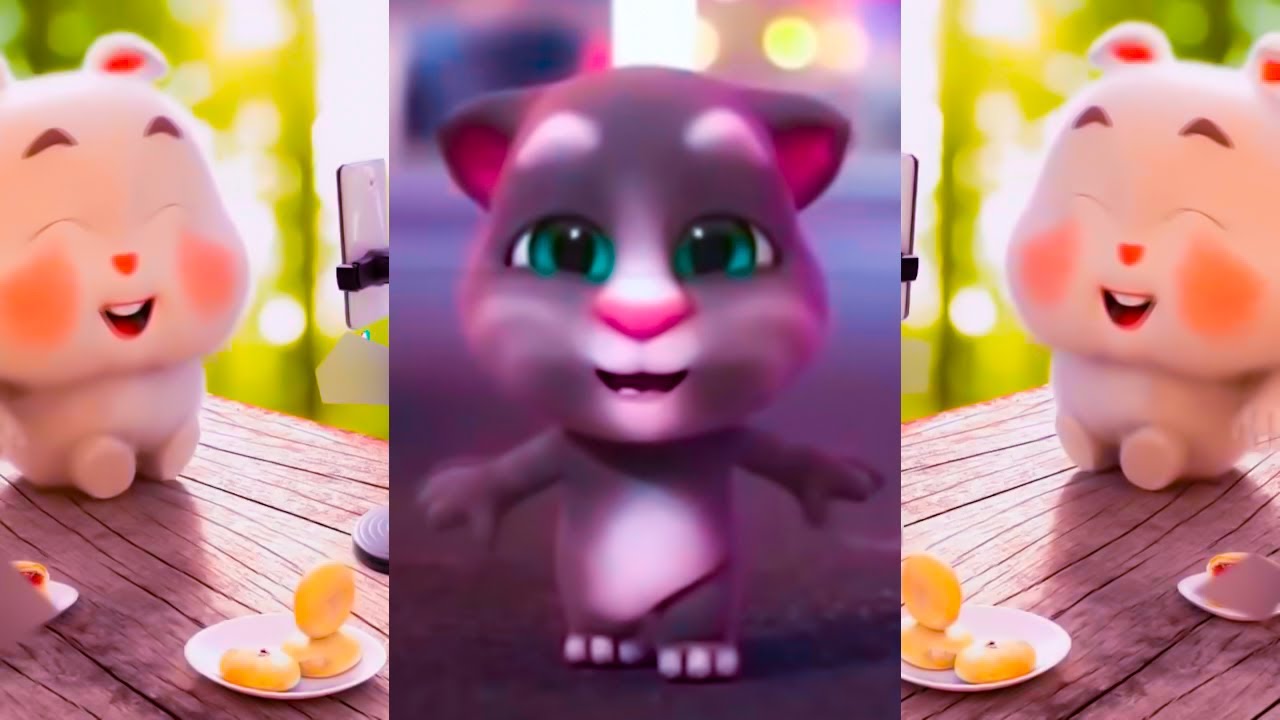 🤤Talking Tom & Cute Fat Bunny Dance | Talking Tom Dancing | Cute Baby ...