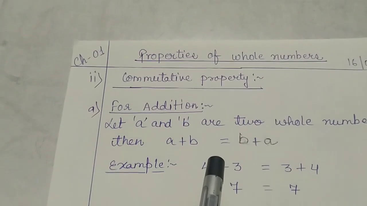 Chapter 1- numbers and their operations (part 1) - YouTube