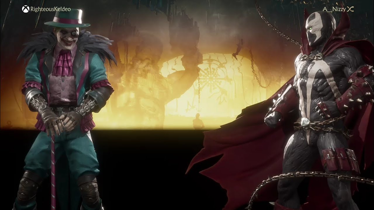 Mortal Kombat 11 Aftermath Online Battle Joker vs Spawn (Rage Quit ...