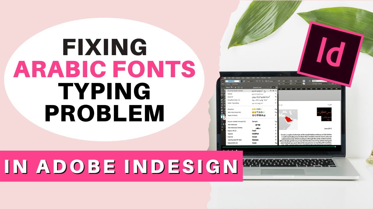 Fixing Arabic Fonts Typing Problem In Adobe InDesign InDesign Tutorial fixing-arabic-fonts-typing-problem-in-adobe-indesign-indesign-tutorial