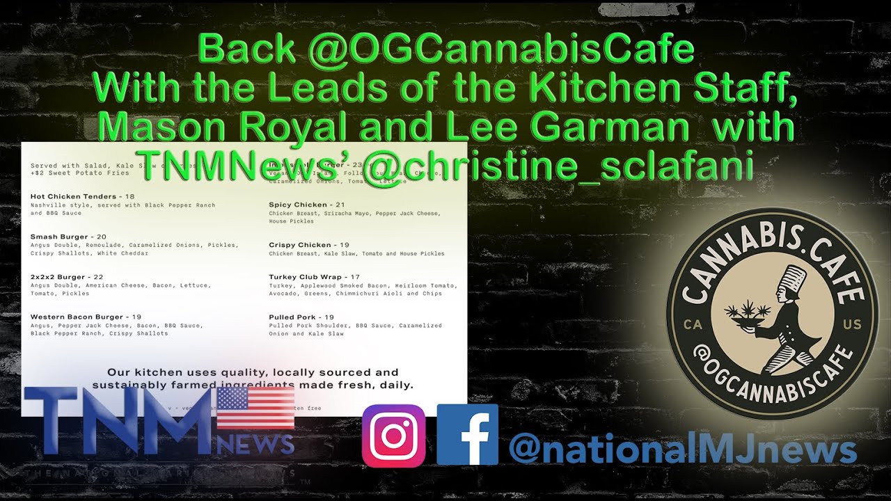 The leads of the kitchen staff @OGCannabisCafe, Mason Royal and Lee ...