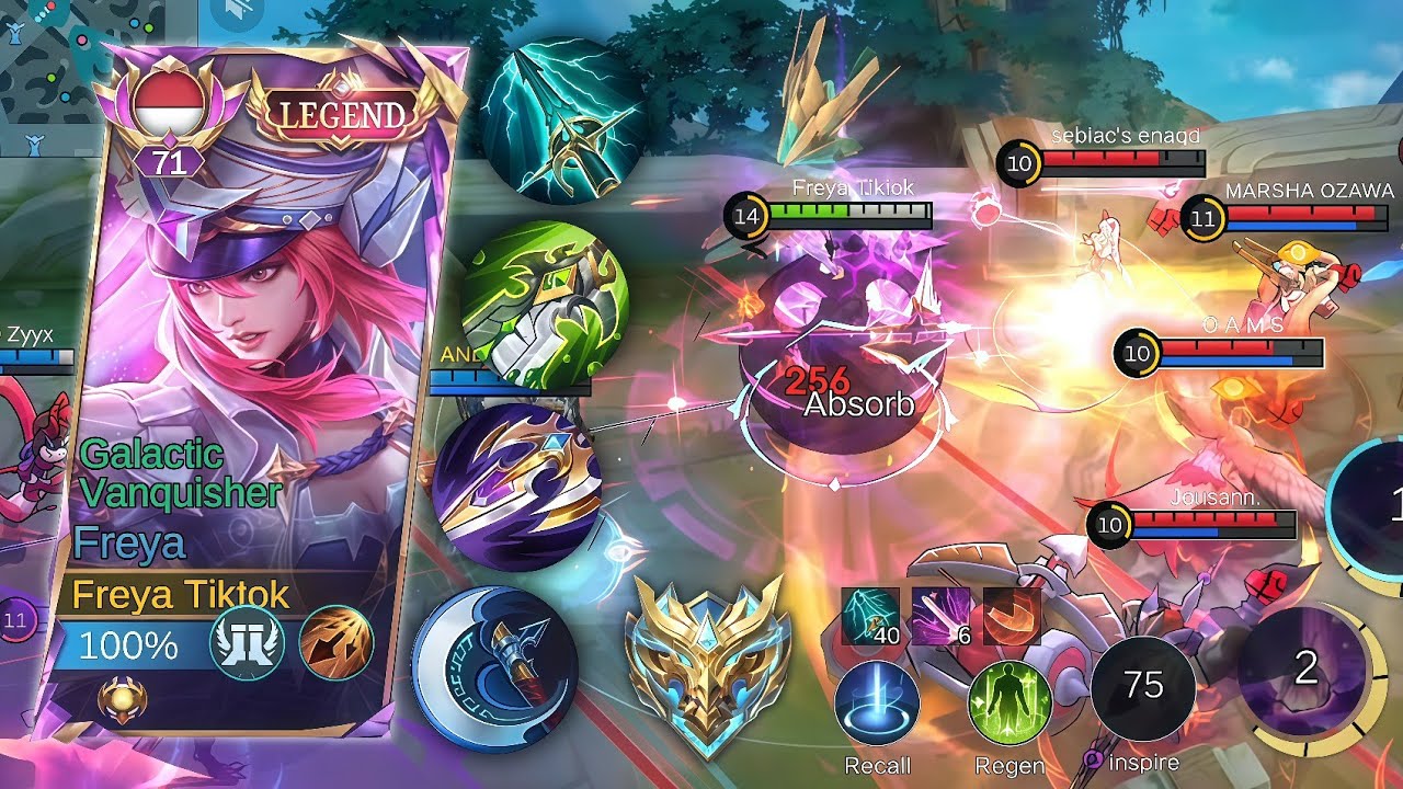 FREYA LOCK HERO CICI DI EXP SAMPE DAPAT MANIAC!! GAMEPLAY SOLO RANK ...