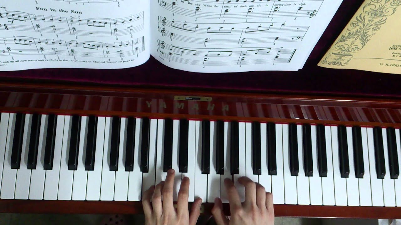 Michael AAron Piano Course Lessons Grade 1 P47 The Birdling's Serenade ...