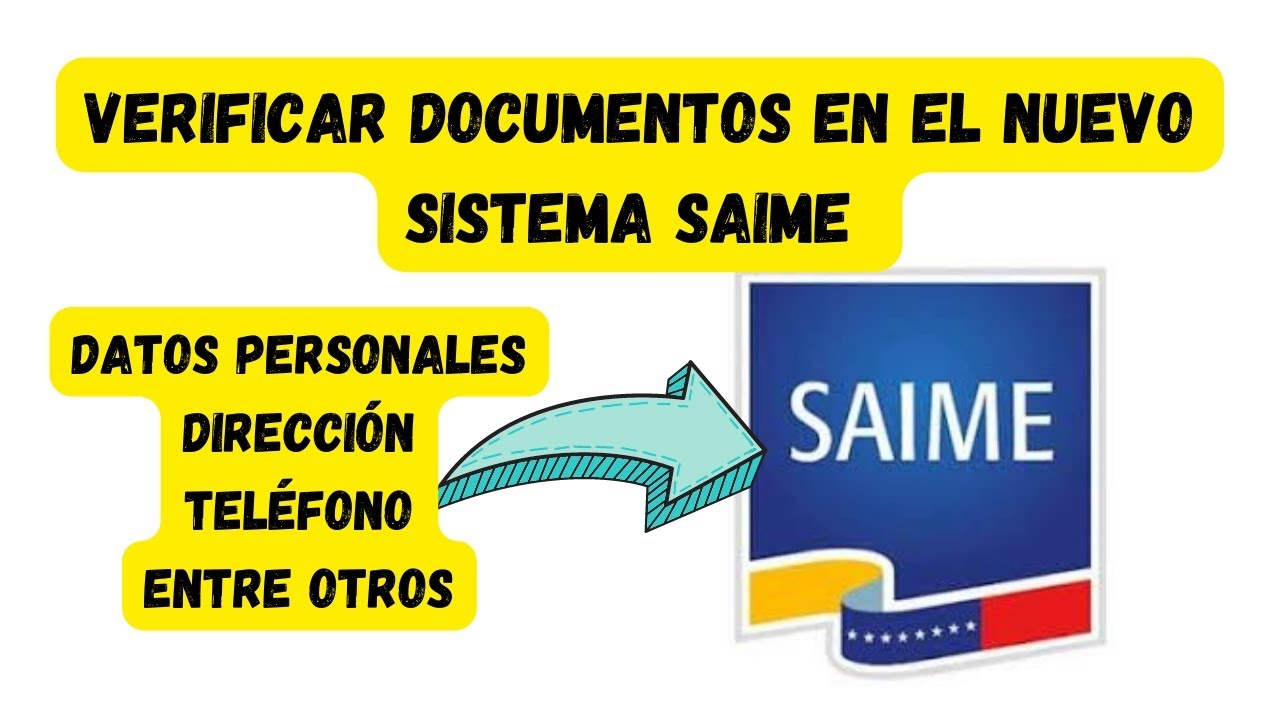 Verificar documentos en el nuevo sistema Saime #venezuela #pasaporte # ...