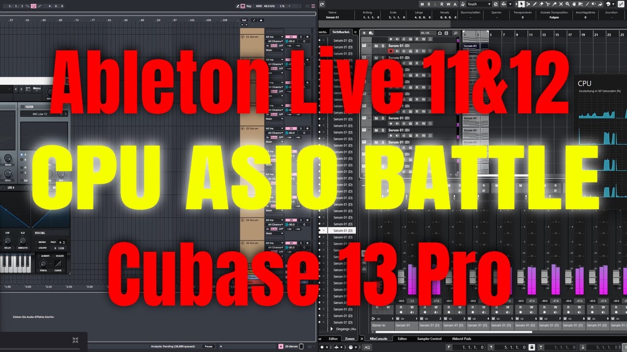 The NEW PERFORMANCE KING 👑2024? | Cubase 13 Pro vs Ableton Live 11 and 12 ASIO CPU BATTLE - YouTube