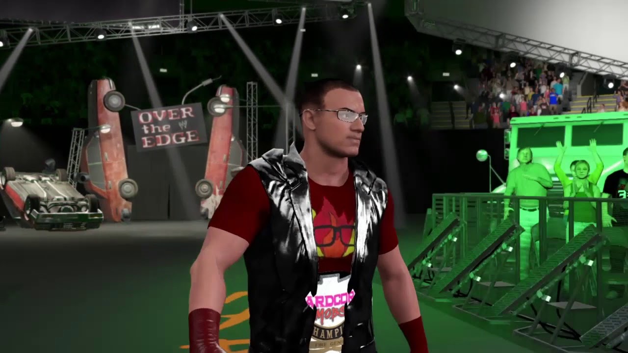 WWE 2K17 Fire genius vs Muffy? In a steel cage for Mobs champion - YouTube