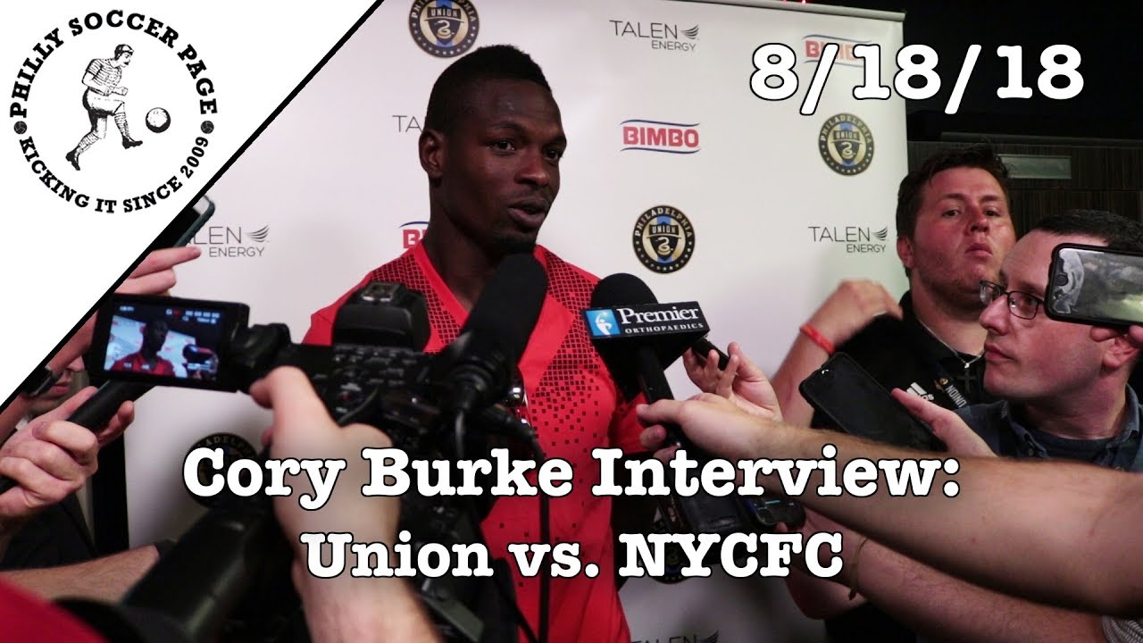Cory Burke Interview: Union vs. NYCFC | 8/18/18 - YouTube