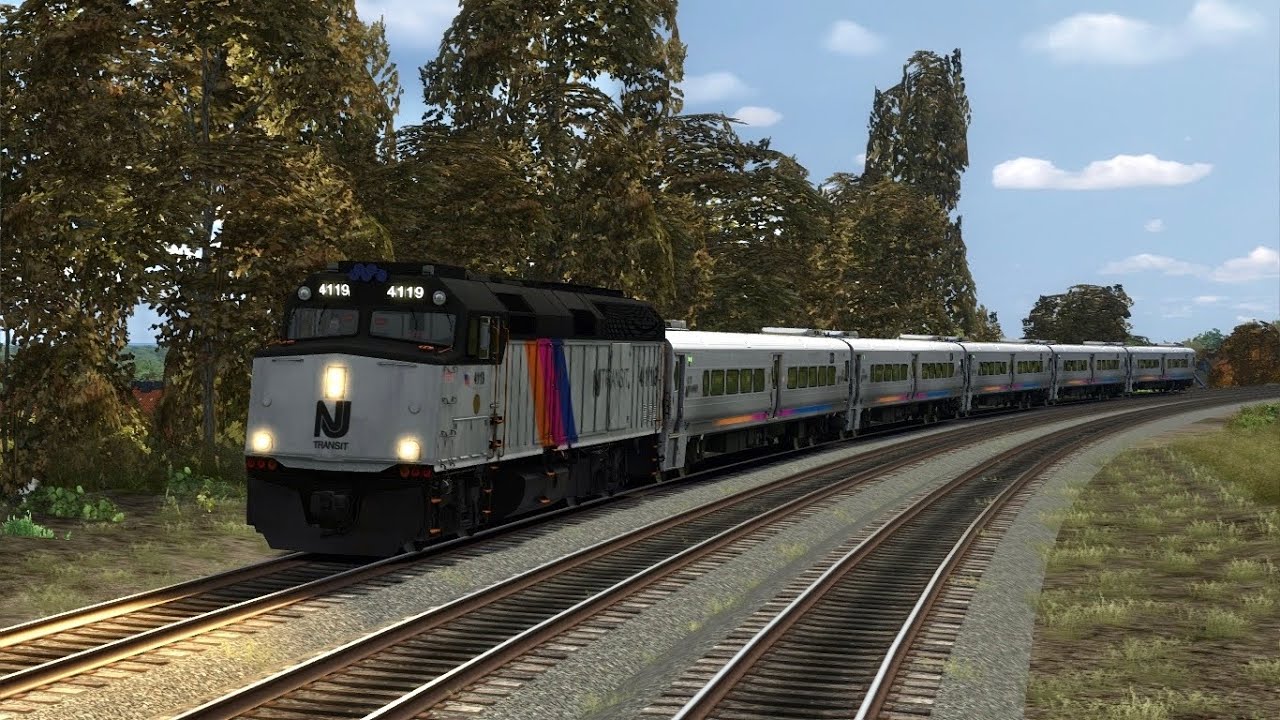 Train Simulator 2021: 2 NJT Bergen County Line Trains Ft. F40PH-2CAT ...