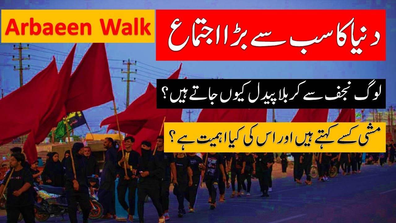 Arbaeen Walk 2023 | Najaf to Karbala Walk History | Kalam e Masoom ...