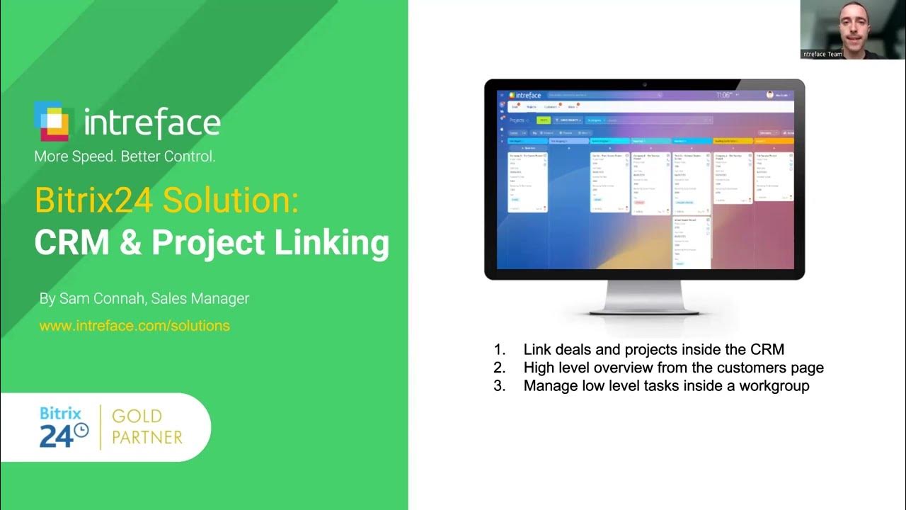 Bitrix24 Solution: CRM & Projects Linking - YouTube
