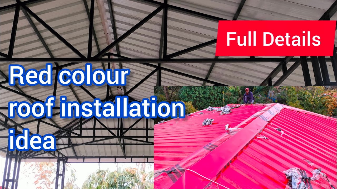 Sheet installation on the truss roof | sheet fitting work | part 2 ...