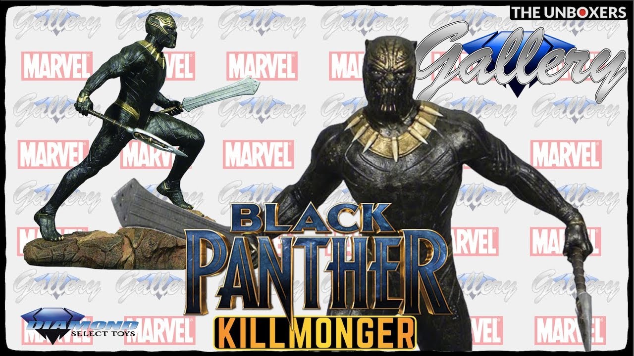 Diamond Select Toys Black Panther Gallery Marvel Collection Killmonger ...