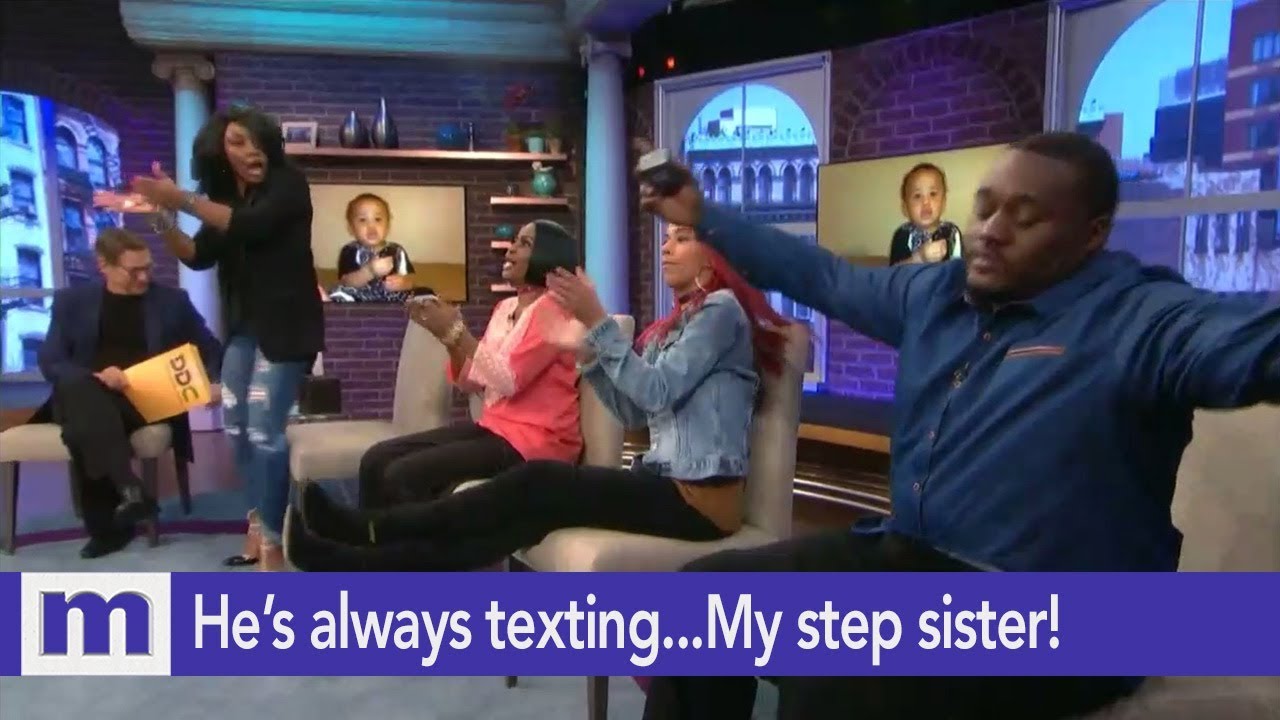 He's always texting...My step sister! | The Maury Show - YouTube