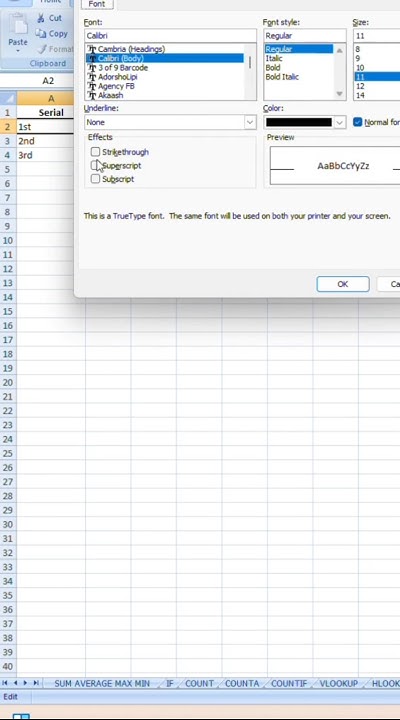 How to Add Superscript in Excel in 5 Seconds #excel #shorts #exceltips ...