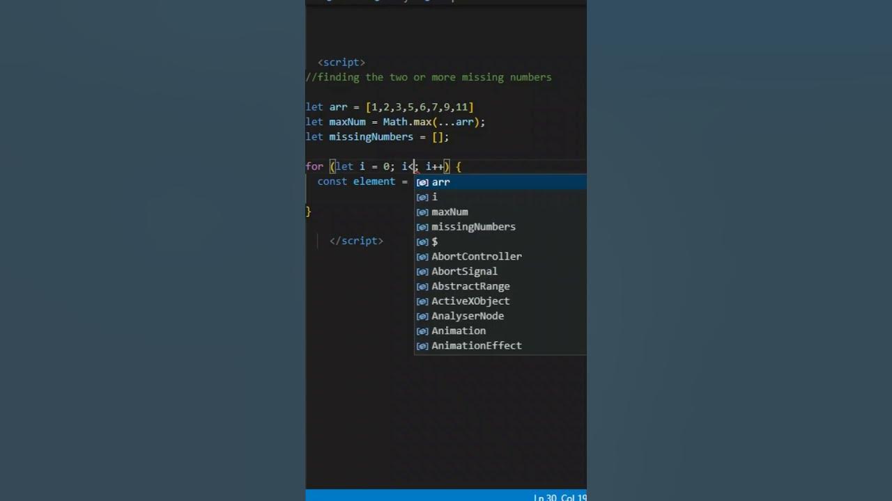 Javascript Array Find Two Or More Missing Numbers Javascript Youtube