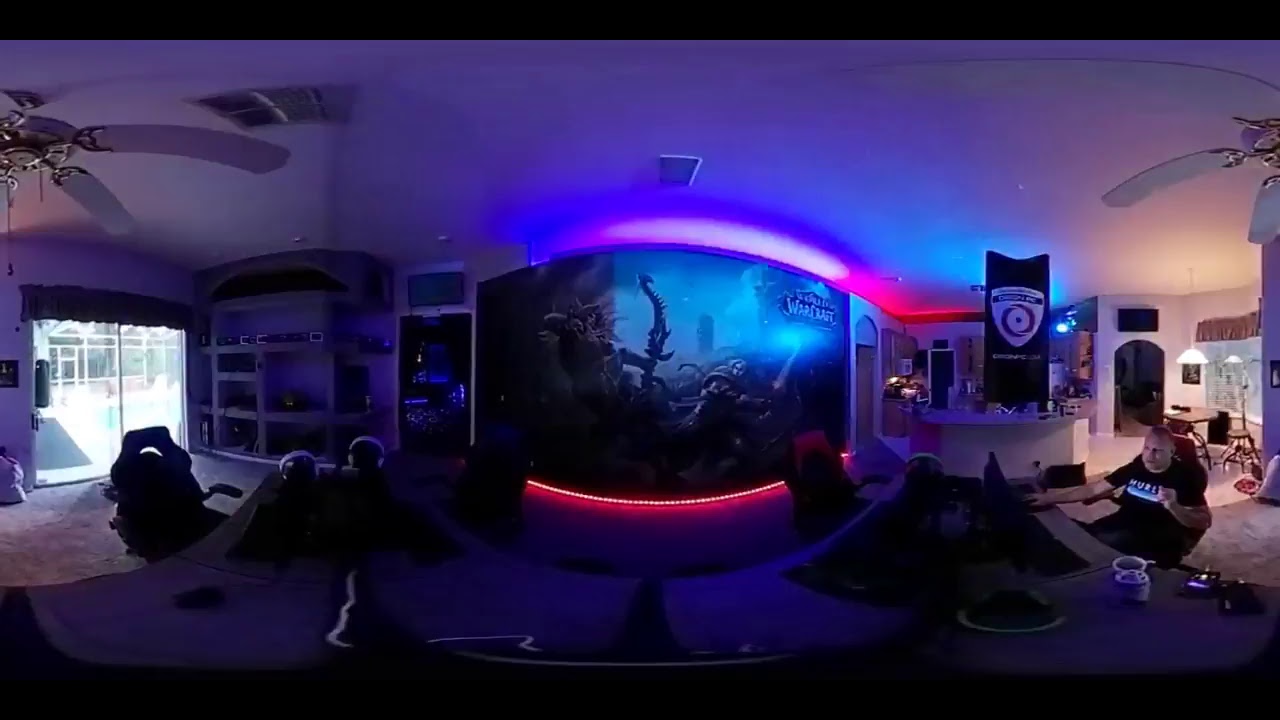 swifty testing samsung 360 livestream in gaming house - YouTube
