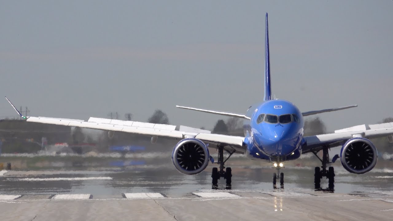 Plane Spotting | Ogden (OGD) - Breeze A220-300 Close-Up Shots - April ...