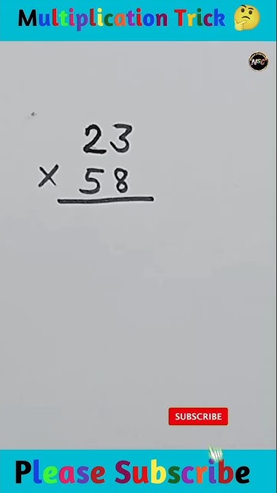 2 digits fast multiplication trick || Shortcut trick for multiplication #multiplication #shorts ...