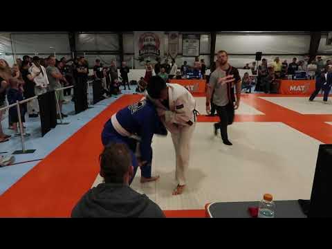 Anthony McKnight vs. Russell Carter BJJ White Belt Gi 155- lbs Grappling Industries Denver May ...