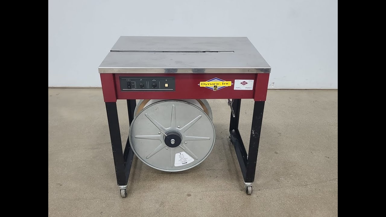 Dynaric DF-20 Semi Automatic Strapping Machine - YouTube