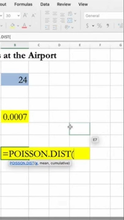 🙋‍♀️ Explain the Poisson🤳 Distribution Function in Excel, Quick🙂 calculation #shorts # ...