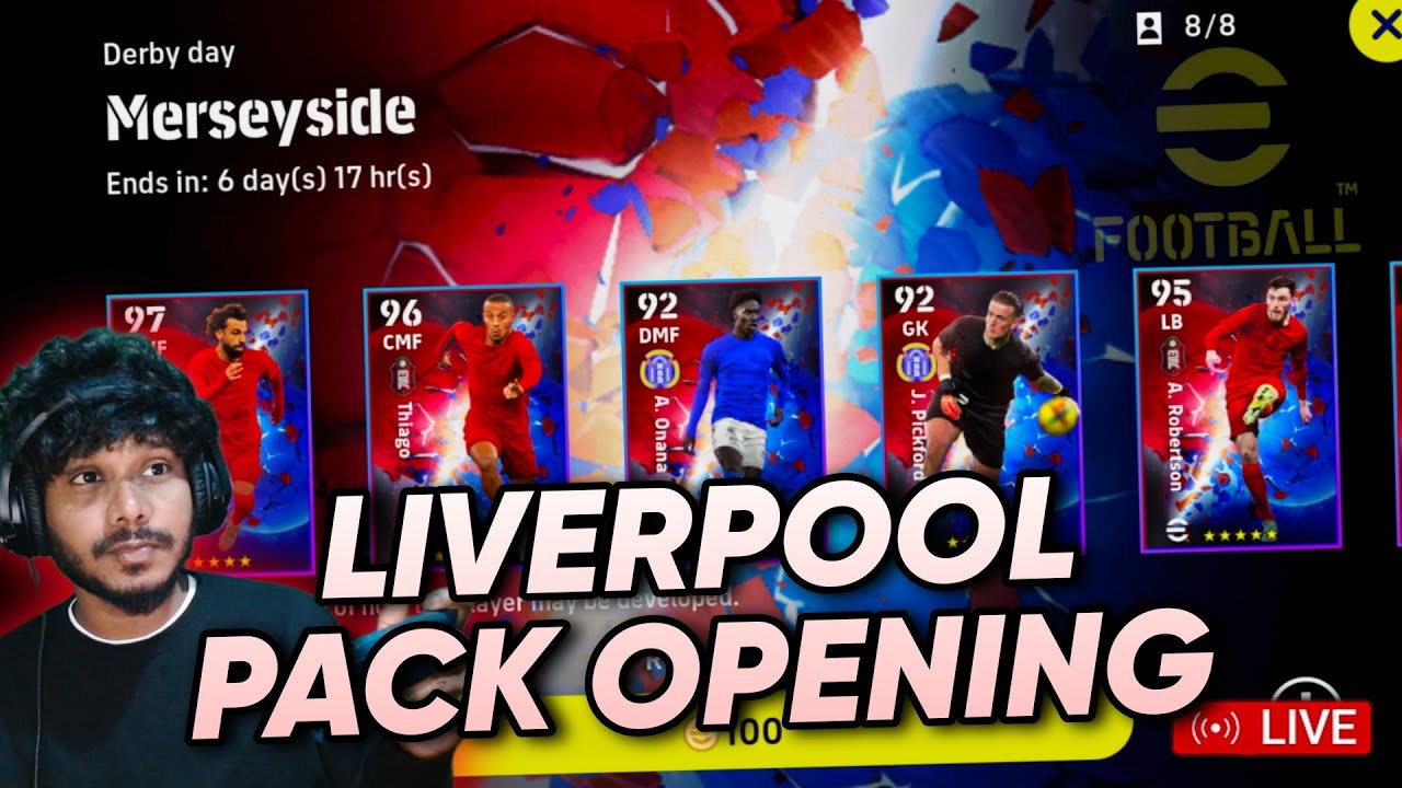 LIVERPOOL PACK OPENING & REVIEW 🔥 EFOOTBALL LIVE RANKPUSH 🛑 - YouTube