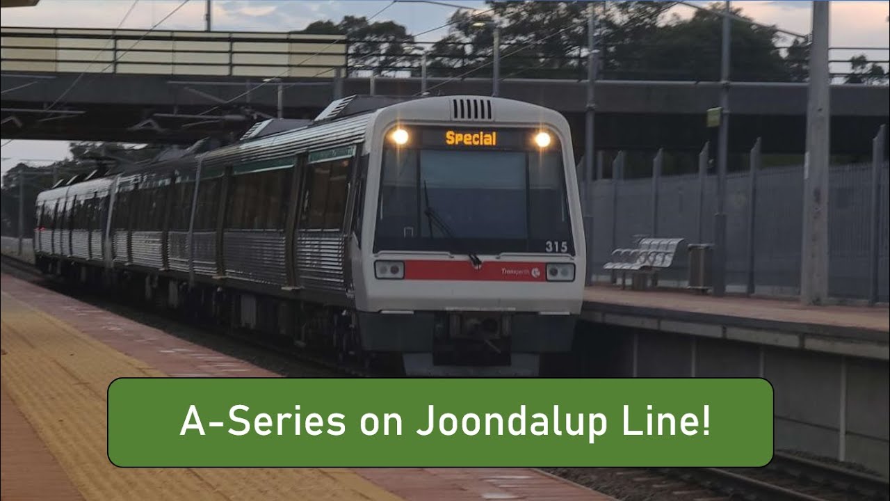 A-Series on the JOONDALUP LINE | Joondalup to Fremantle Express ...