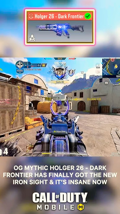 Finally OG Mythic Holger 26 - Dark Frontier has got the New Iron Sight #codm #codmshorts # ...