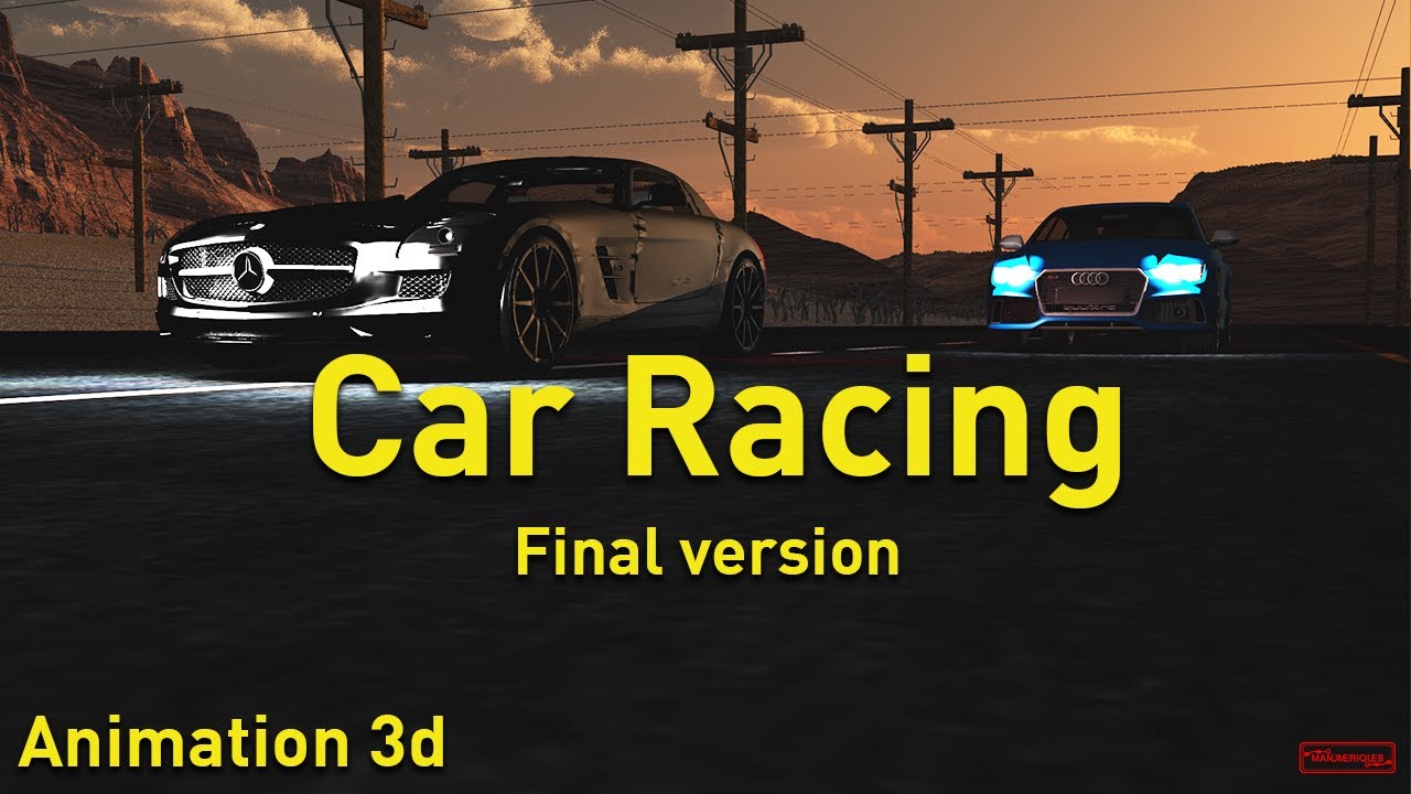animation 3d Car Racing - YouTube
