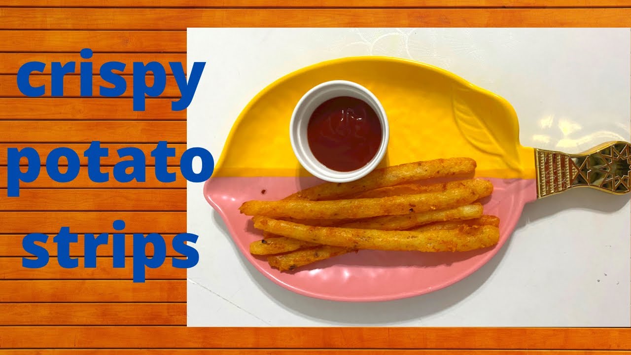 crispy potato strips 🍟cheesy crisps #recipe#potato#happycooking - YouTube