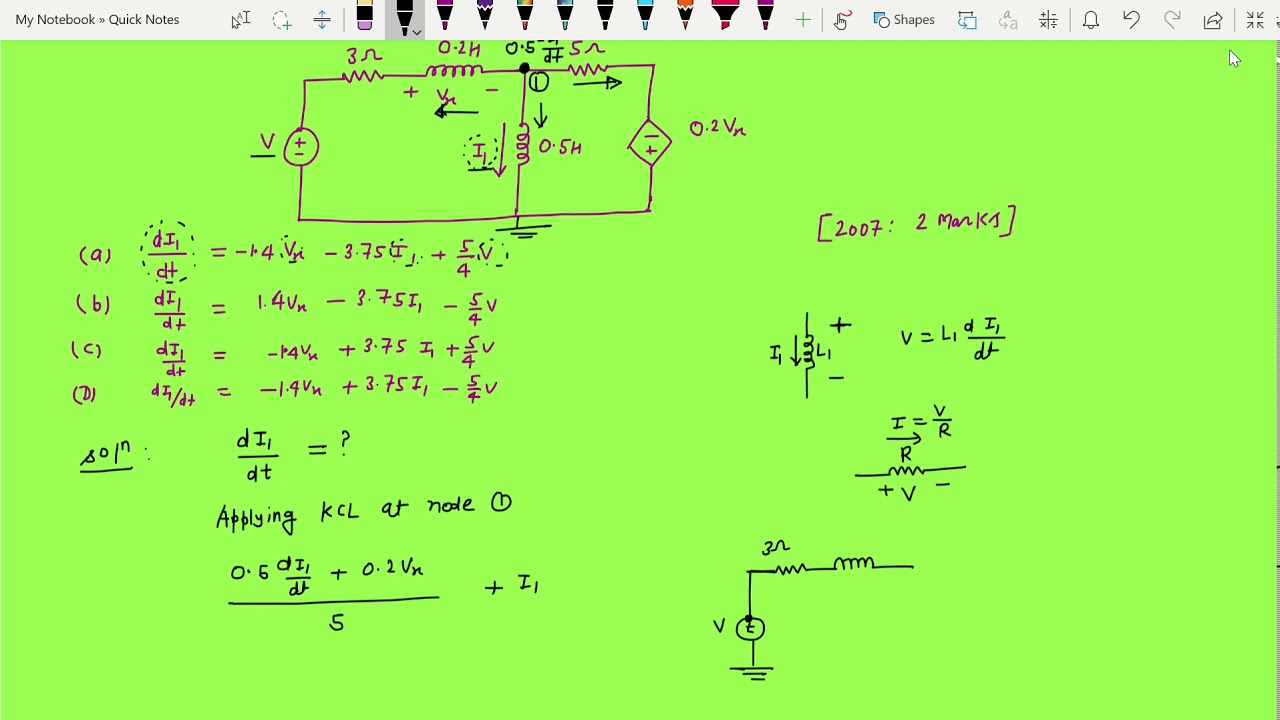 Gate previous years questions | #13 | network theory | Gate-2021 | IES ...