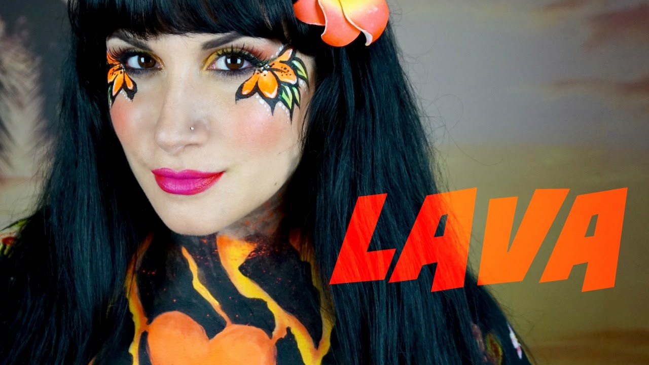 Lava Makeup Tutorial / Face Painting - YouTube
