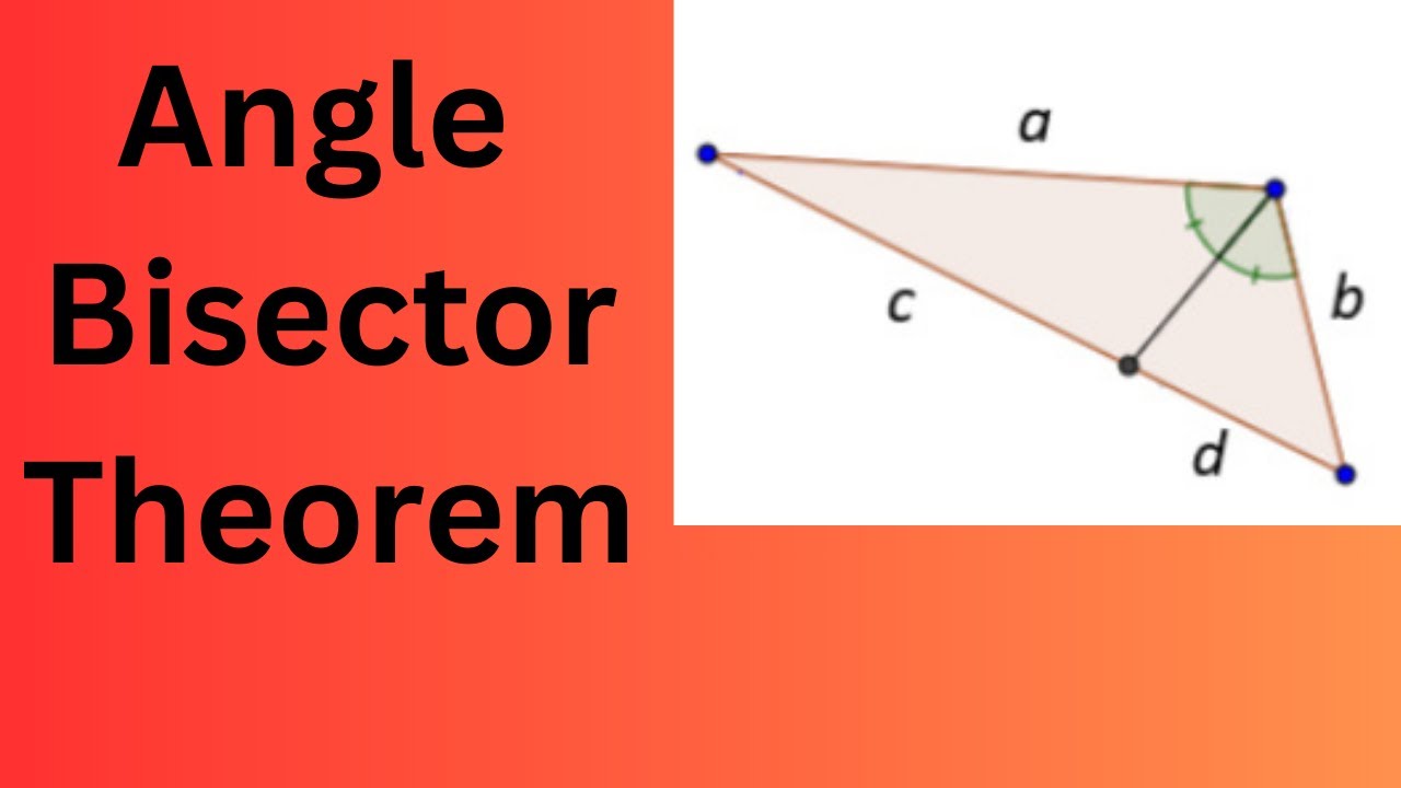 What is the angle bisector theorem, easy explanation - YouTube