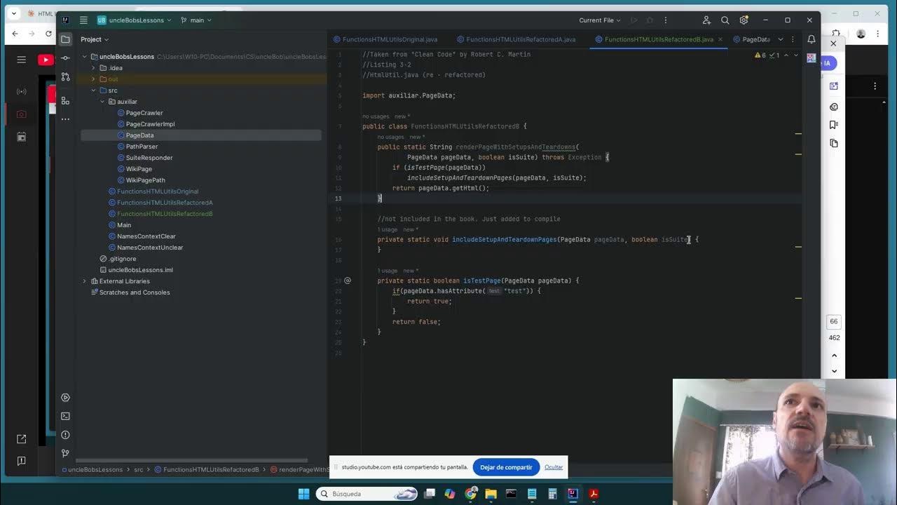 Clean Code - Functions 01: Fitnesse - continued - YouTube