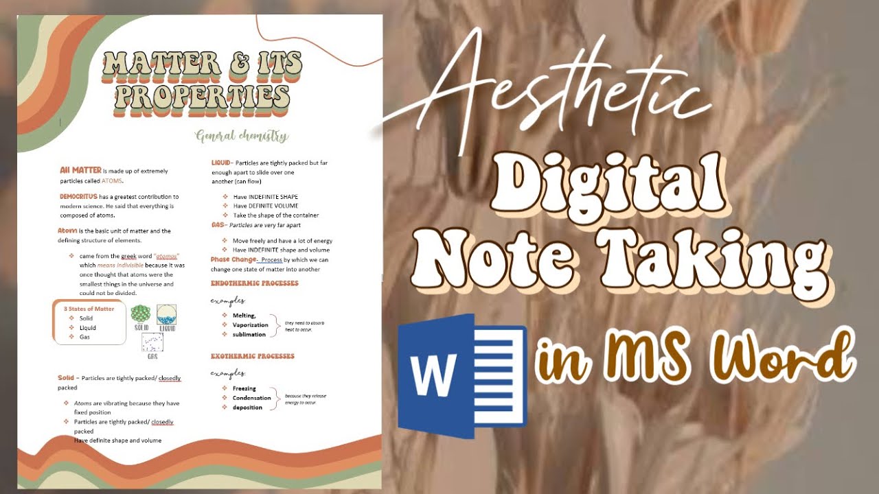Aesthetic Digital Note Taking In MS Word Reviewer In General Chemistry Aesthetic Digital Note Taking In MS Word Reviewer In General Chemistry